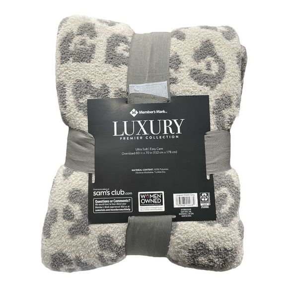 Member's Mark | Bedding | Leopard Warm Gray Members Mark 6 X 70 Luxury ...